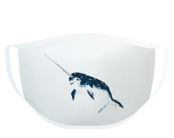 Narwhal Face Mask - Etsy