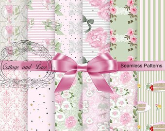 Mint Green and Pink | Etsy