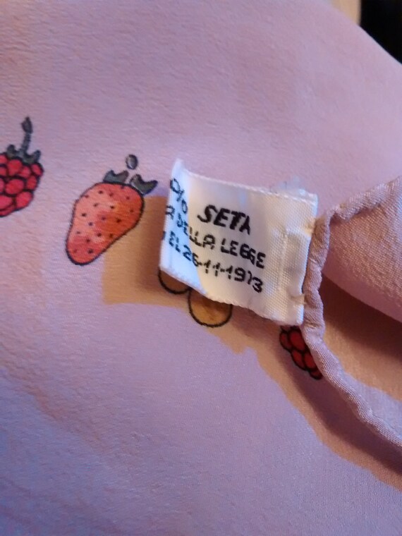 100% Seta Silk Manolo Borromeo Made In Italy Hallmark… - Gem