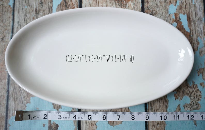 Oval Plate Custom Oval Decal Custom Recipe Plate Custom | Etsy