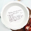 Personalized Pie Pan With Your Loved Ones Handwritten Recipe ...