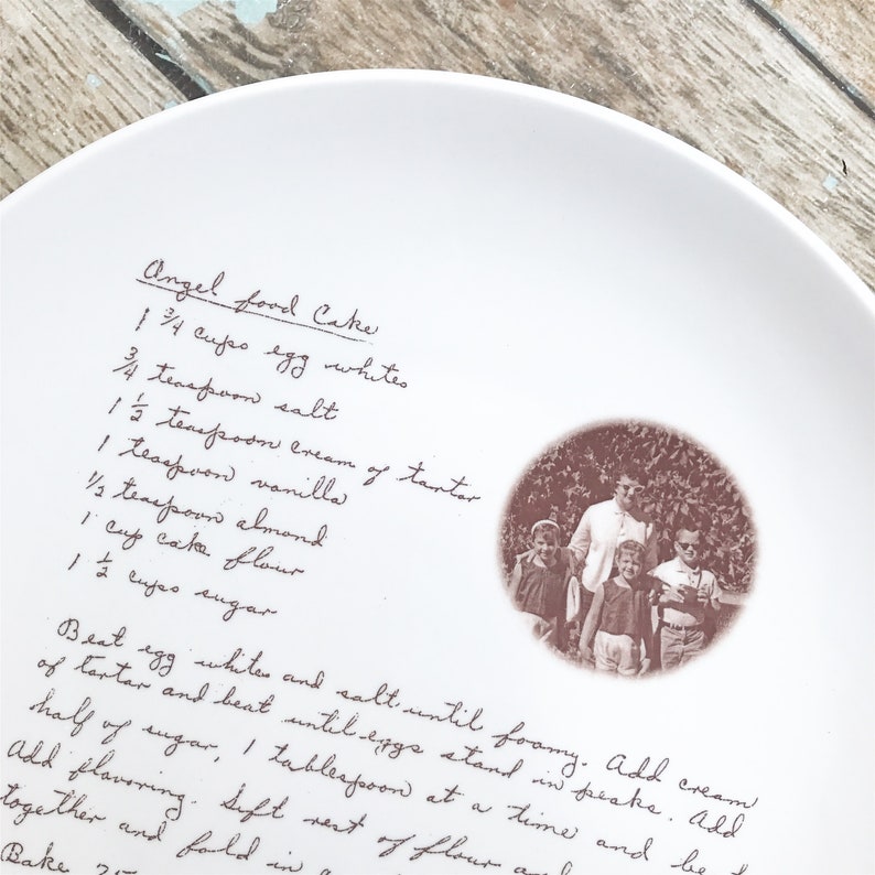 The Ultimate Giving Plate With Your Loved Ones Handwriting - Etsy