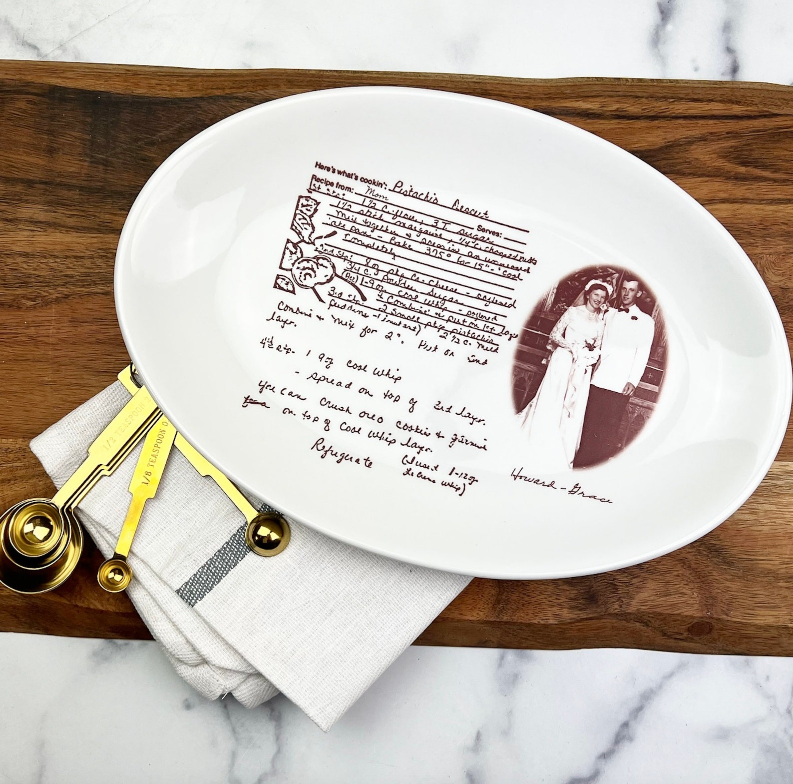 Custom Recipe Plate Handwritten Recipe Plate Recipe Platter - Etsy
