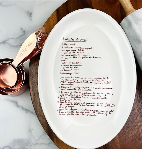 Handwriting Plate Heirloom Plate Handwriting Gift Family | Etsy