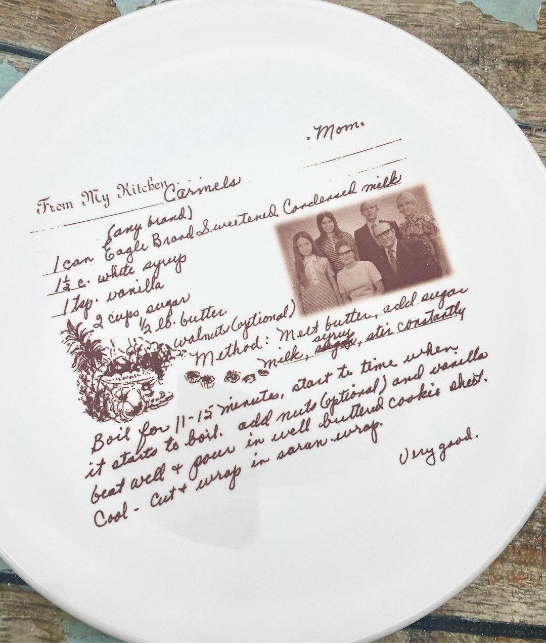 Memorial Gift, Chef Gift, Kitchen Decor, Handwriting Transfer ...