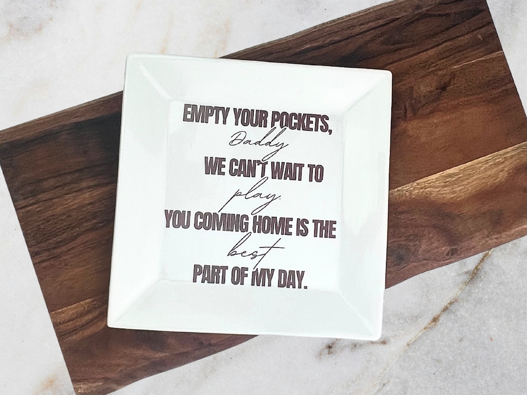 Personalized Dad Gift - Custom Catch All Plate With 'best Part of My ...