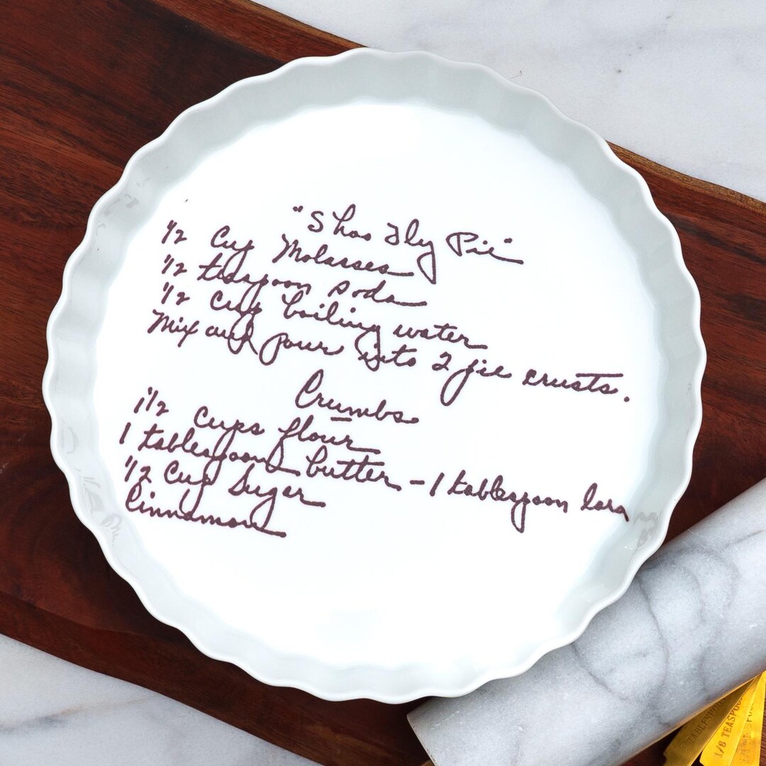 RECIPE PLATE, Hand Written, Hand Writing, Hand Written Recipe, Hand ...