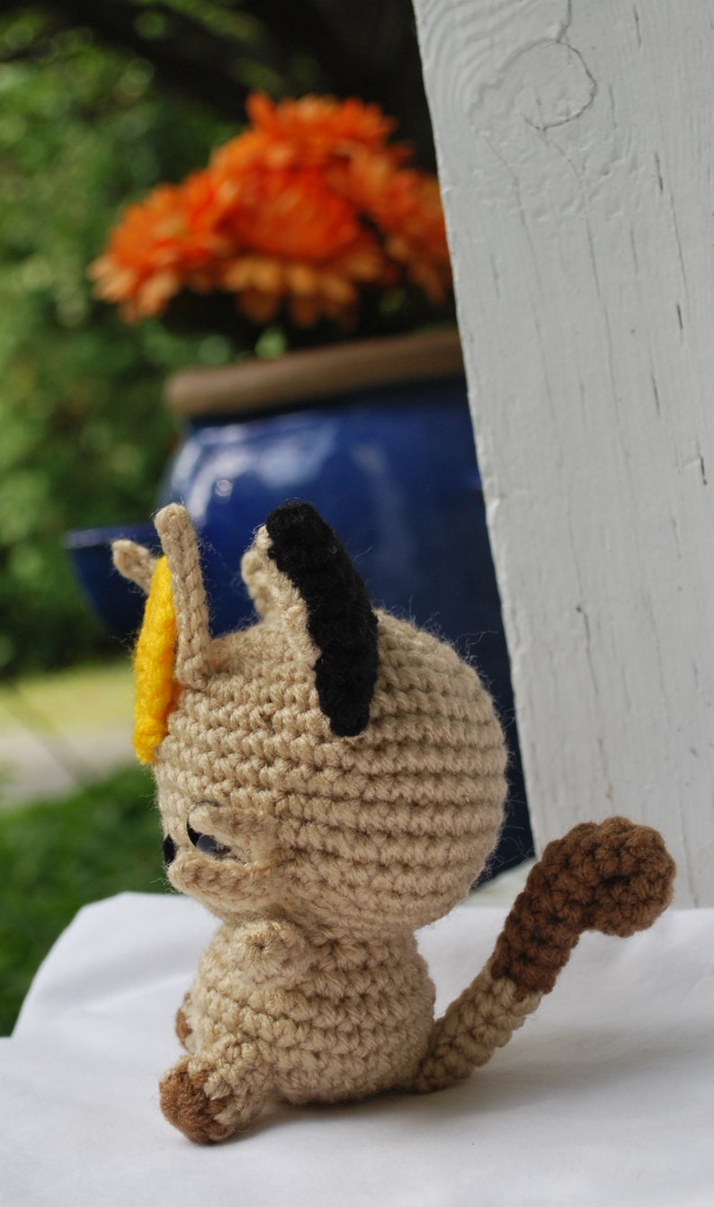 PDF PATTERN Crochet Chibi Meowth Look a Like - Etsy