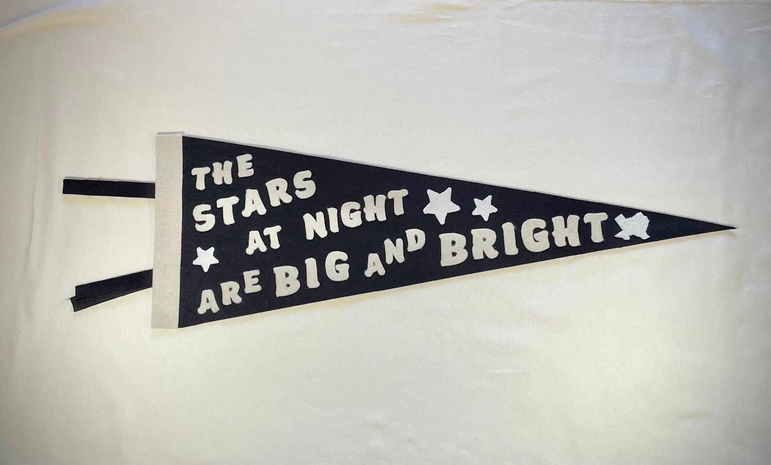 WOOL FELT PENNANT the Stars Are Bright Texas Pennant - Etsy