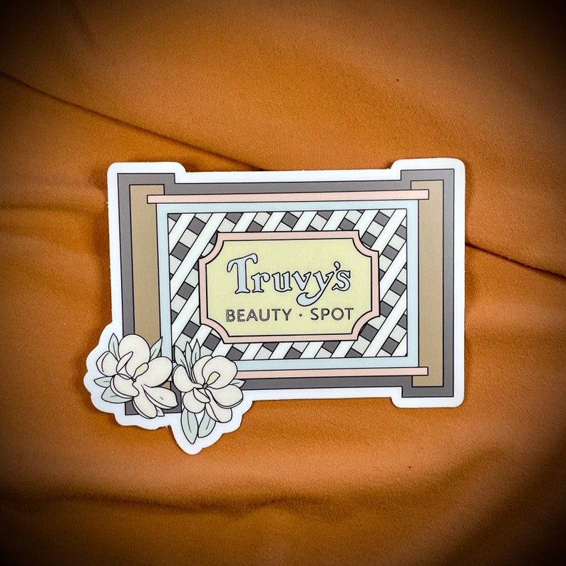 VINYL STICKER - Truvy's Beauty Salon Sign - Steel Magnolias - Etsy