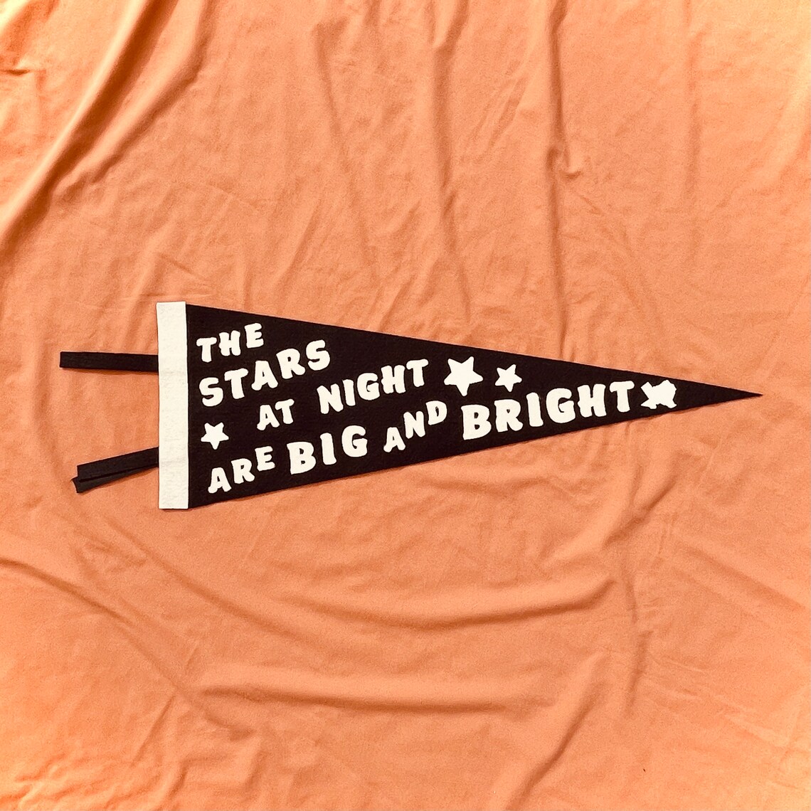 WOOL FELT PENNANT the Stars Are Bright Texas Pennant - Etsy
