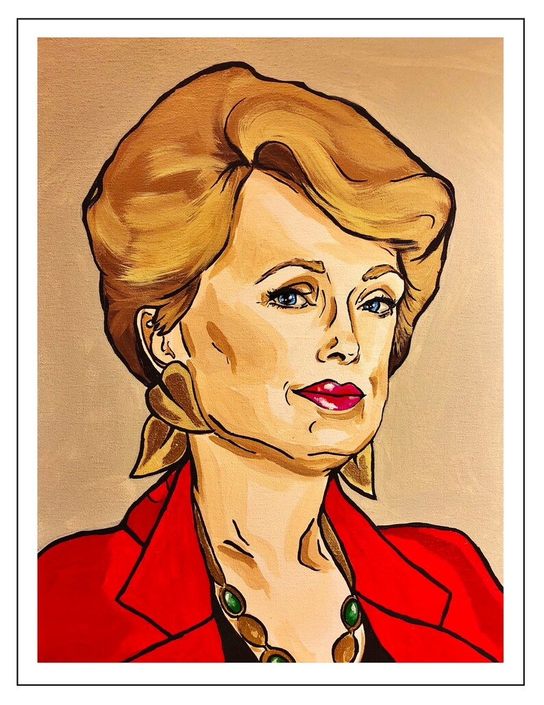 PRINT Blanche Devereaux Golden Girls | Etsy