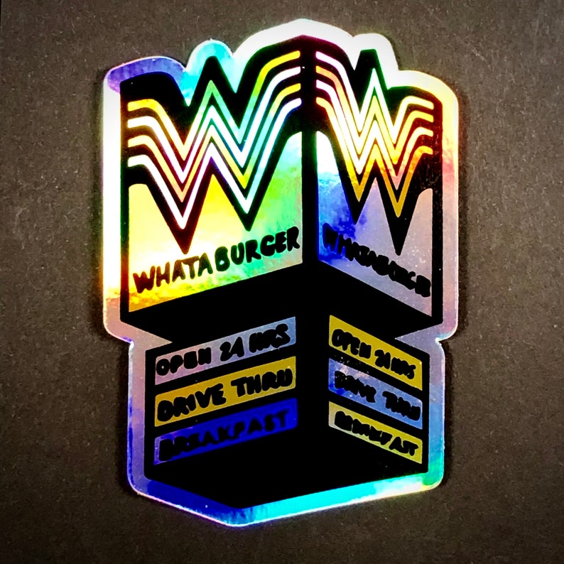 VINYL STICKER SET Original Whata Set or Holographic Whata - Etsy