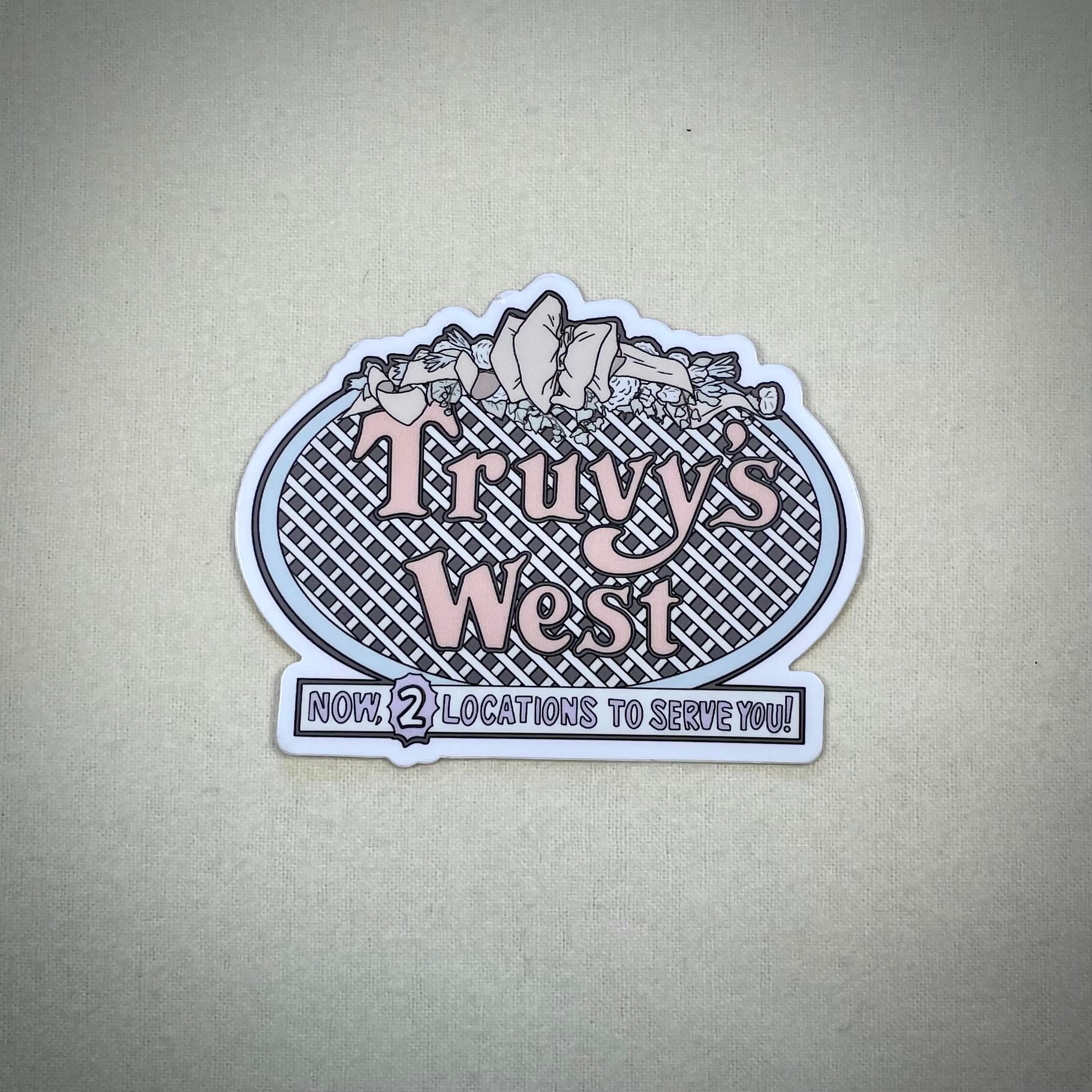 VINYL STICKER Truvy's West Beauty Spot Sign Steel - Etsy