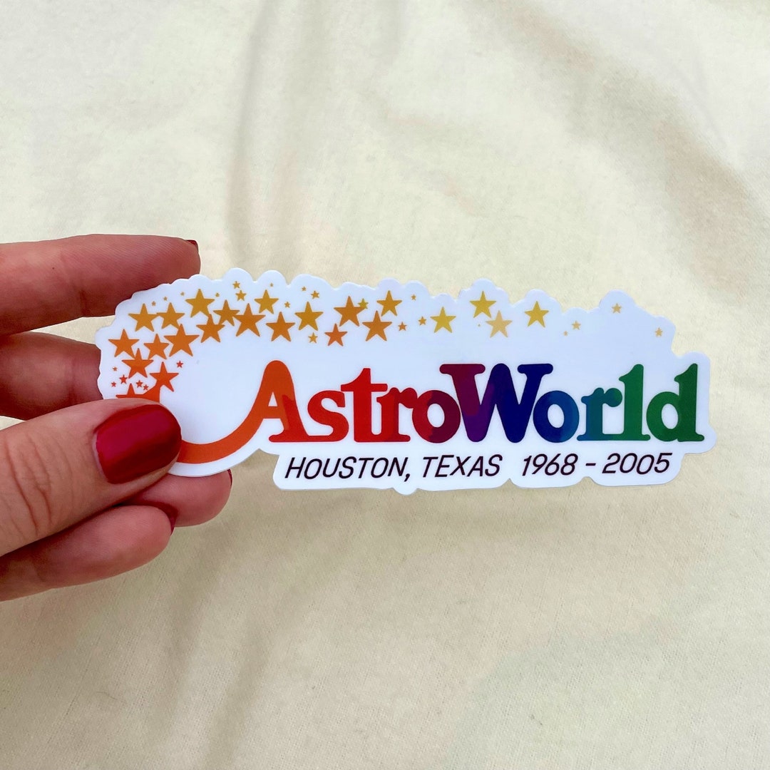 VINYL STICKER Astroworld Opening and Closing Date Sticker - Etsy
