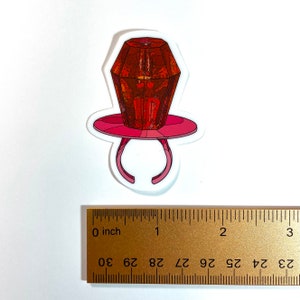 VINYL STICKER Red Ring Pop - Etsy