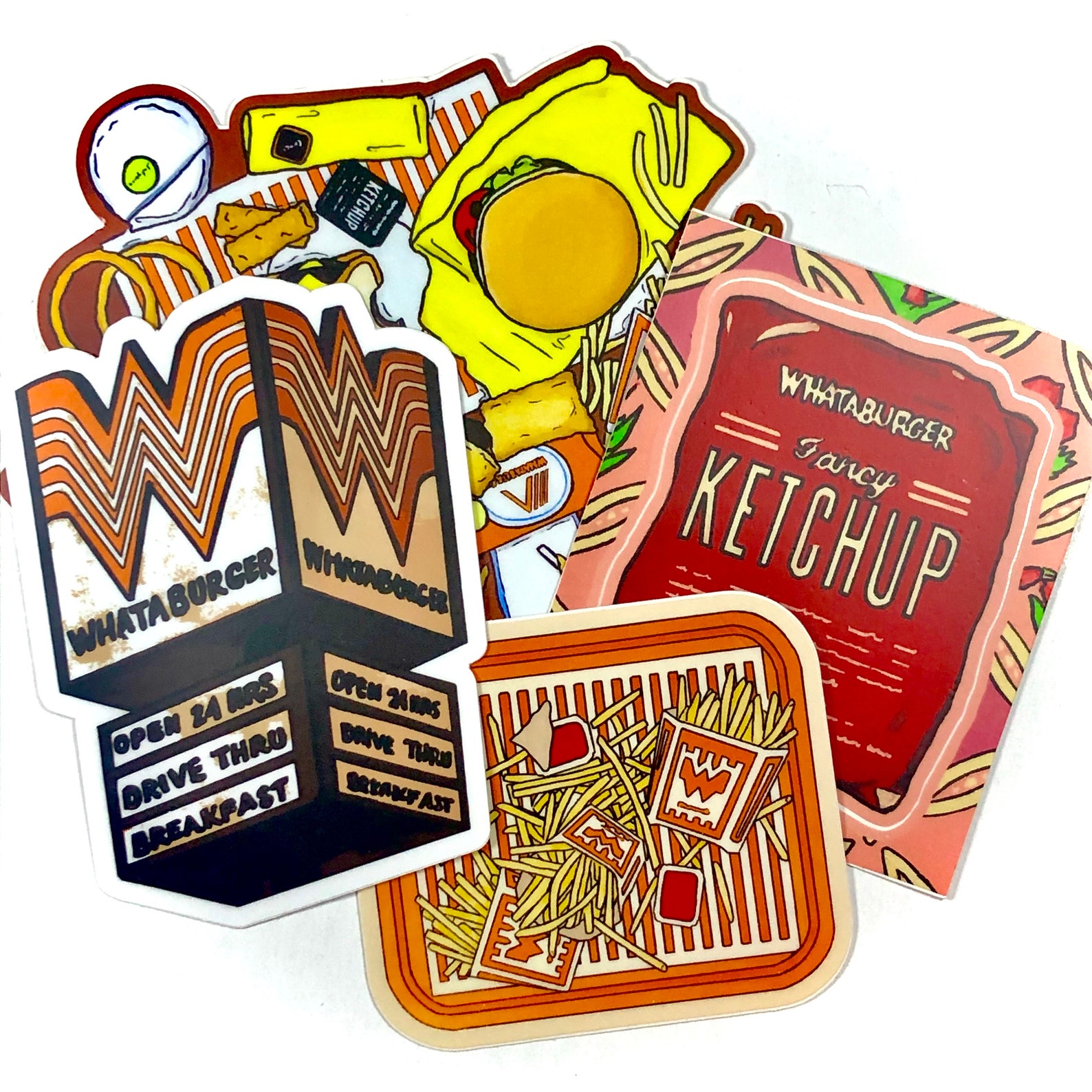 VINYL STICKER SET Original Whata Set or Holographic Whata - Etsy