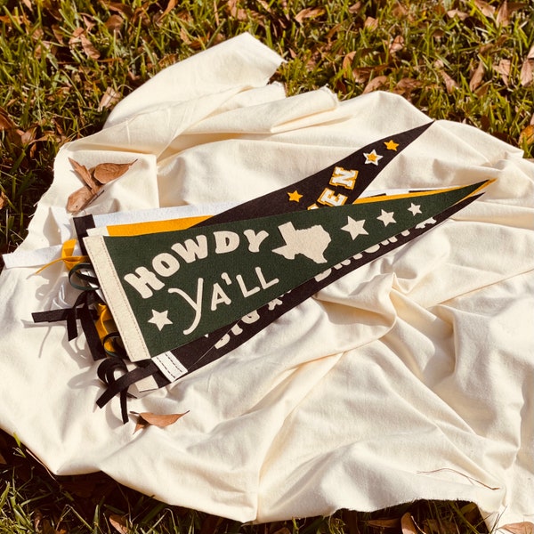 Vintage Felt Pennant - Etsy