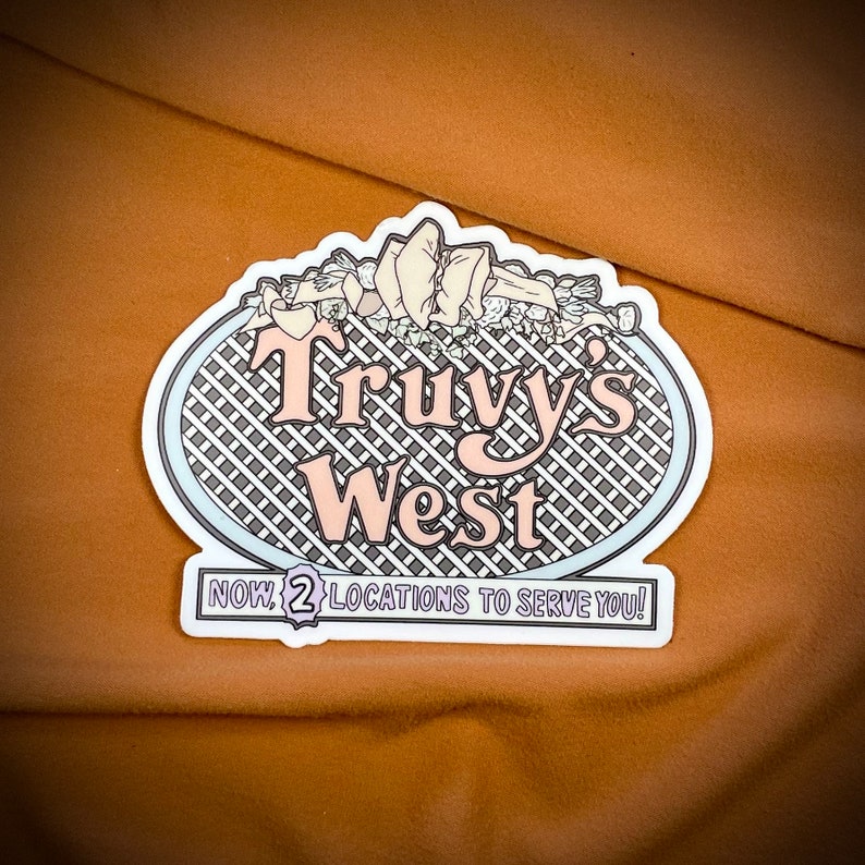 VINYL STICKER Truvy's West Beauty Spot Sign Steel - Etsy