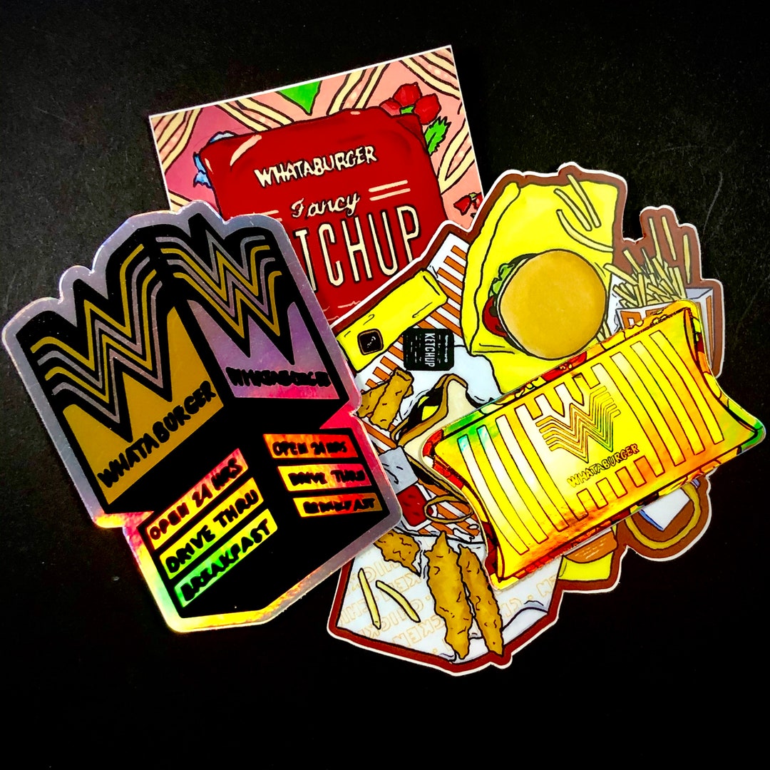 VINYL STICKER SET Original Whata Set or Holographic Whata - Etsy