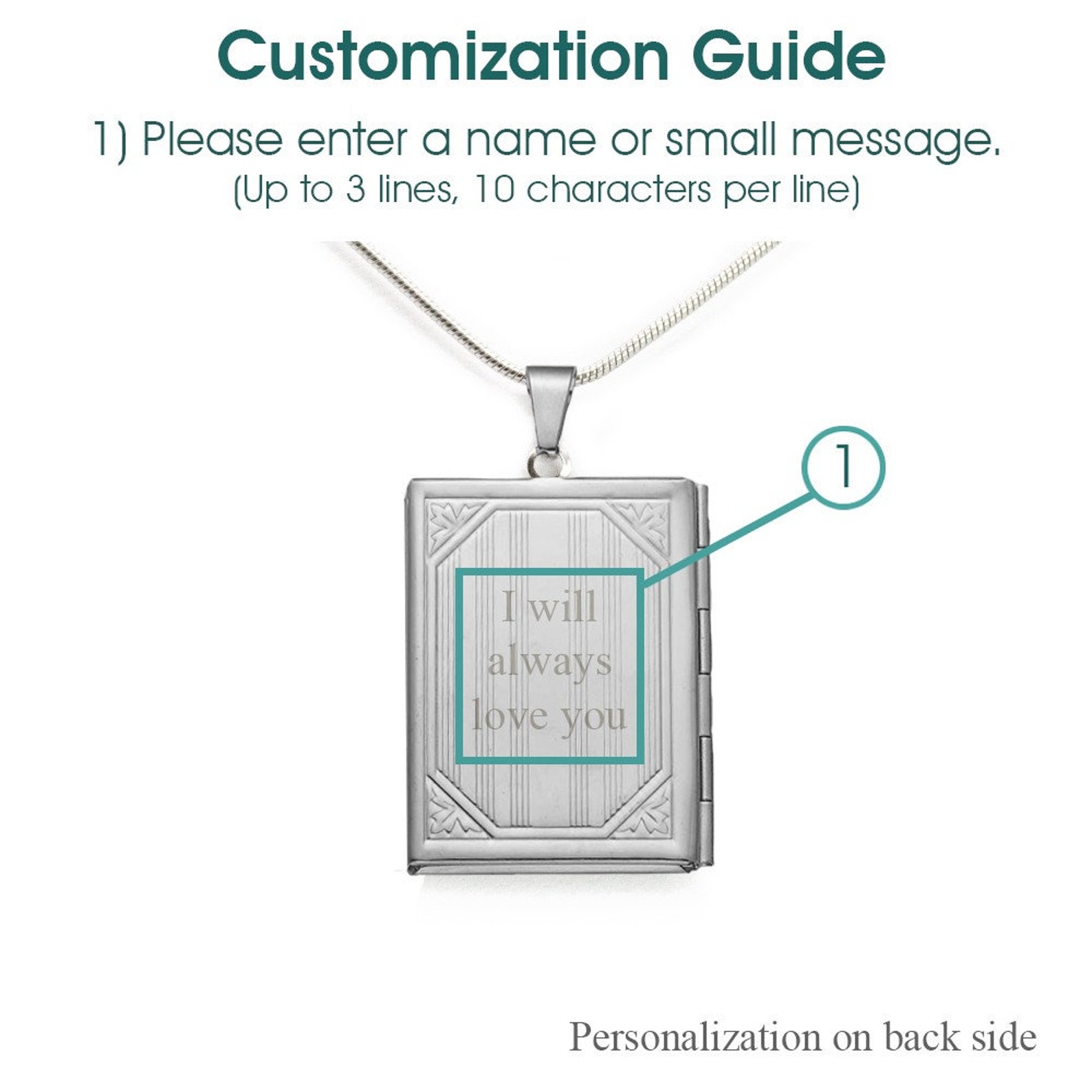 Silver Holy Bible Photo Locket Necklace Custom Engraved Cross | Etsy