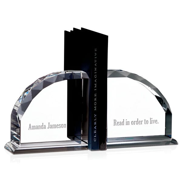 Crystal Bookends - Etsy UK