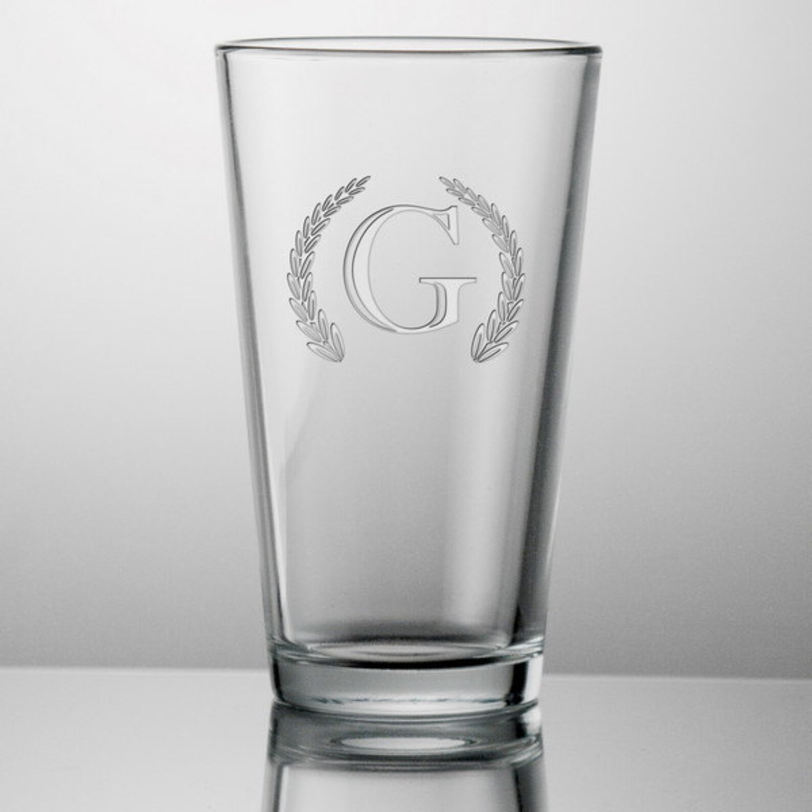 Engraved Monogrammed Beer Glass | Etsy