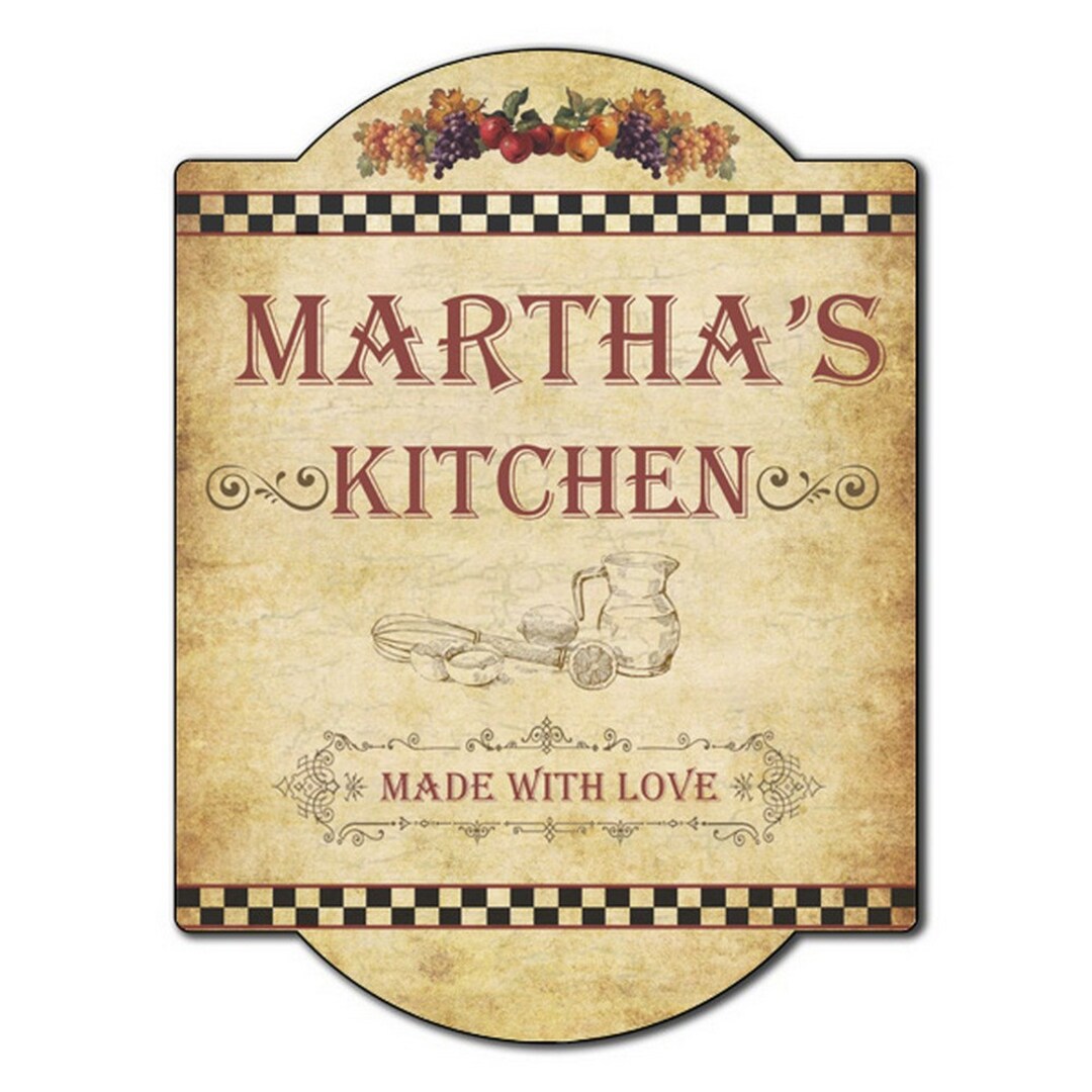 Personalized Kitchen Wall Sign Perfect Gift for Mother's Day - Etsy