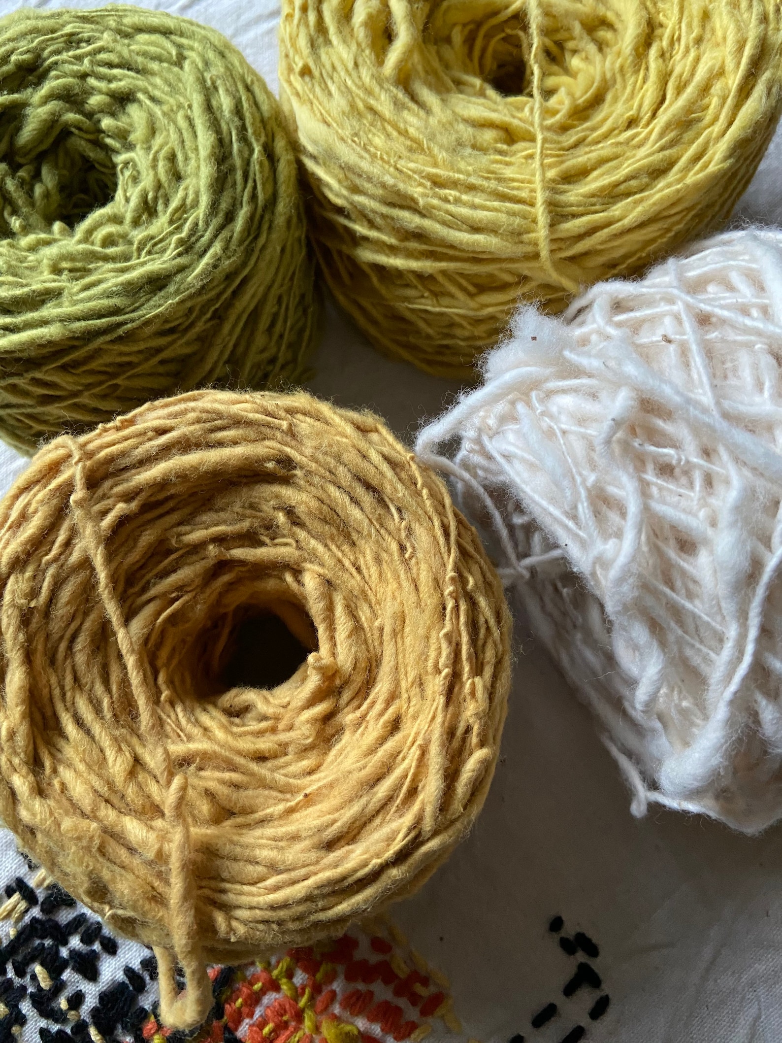 Organic Handspun Cotton Yarns in Natural Colors-dye / Caramel | Etsy