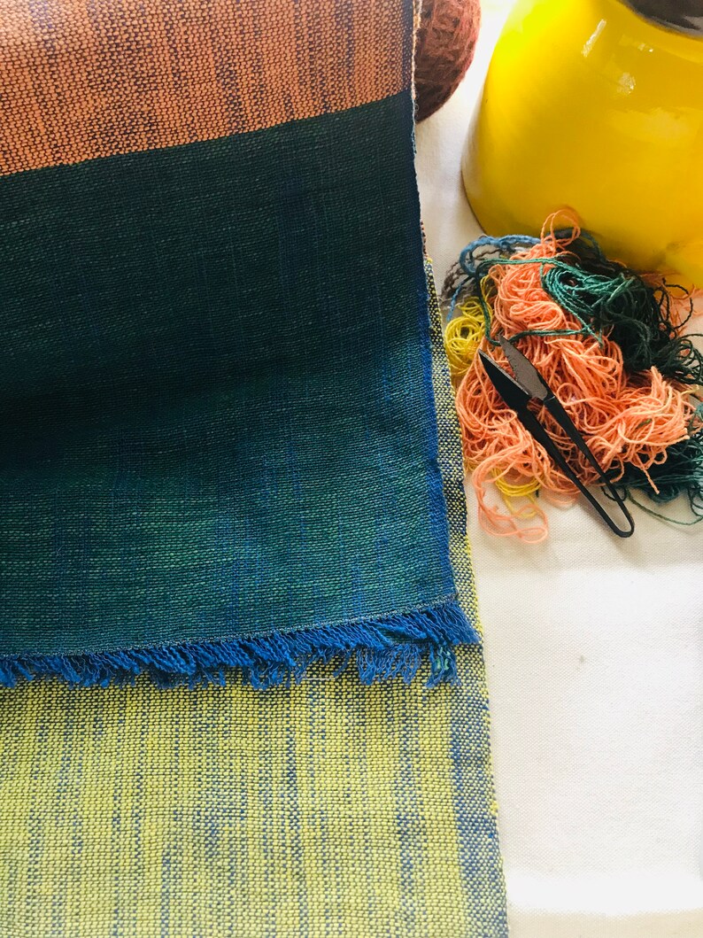 Handwoven organic cotton multipurpose cloth/ large sized tea | Etsy