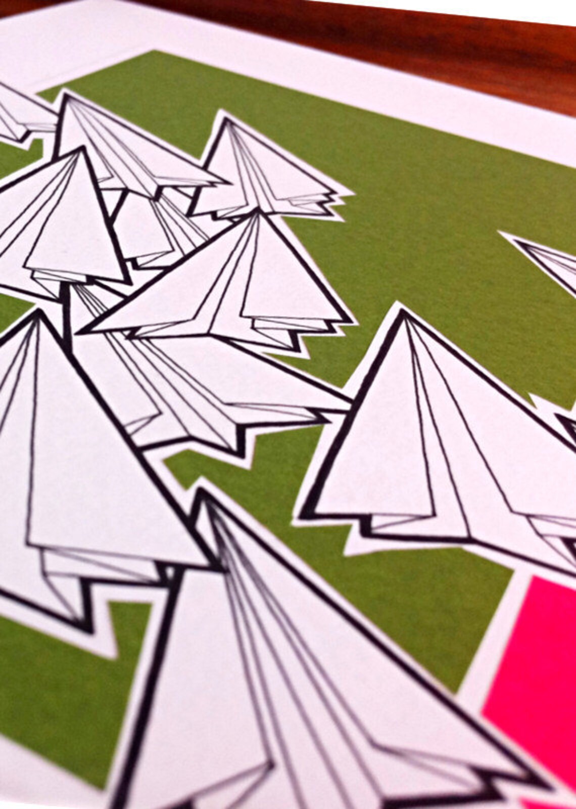 Hand Drawn Paper Planes 'flock' Paper Airplanes - Etsy