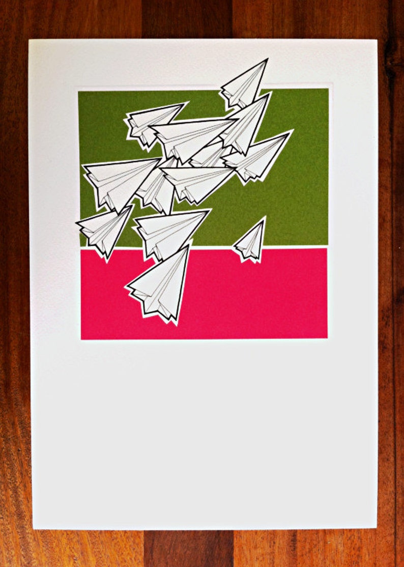 Hand Drawn Paper Planes 'flock' Paper Airplanes - Etsy