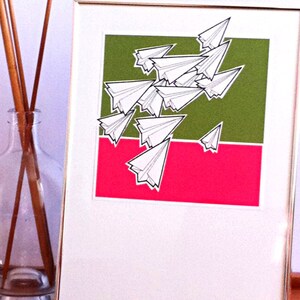 Hand Drawn Paper Planes 'flock' Paper Airplanes - Etsy