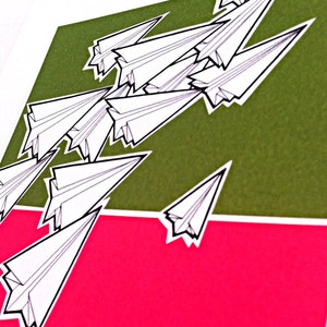 Hand Drawn Paper Planes 'flock' Paper Airplanes - Etsy