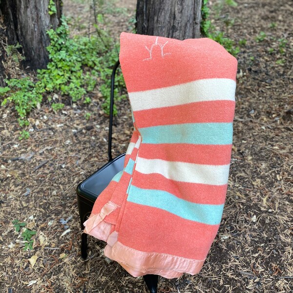 Striped Wool Blanket - Etsy