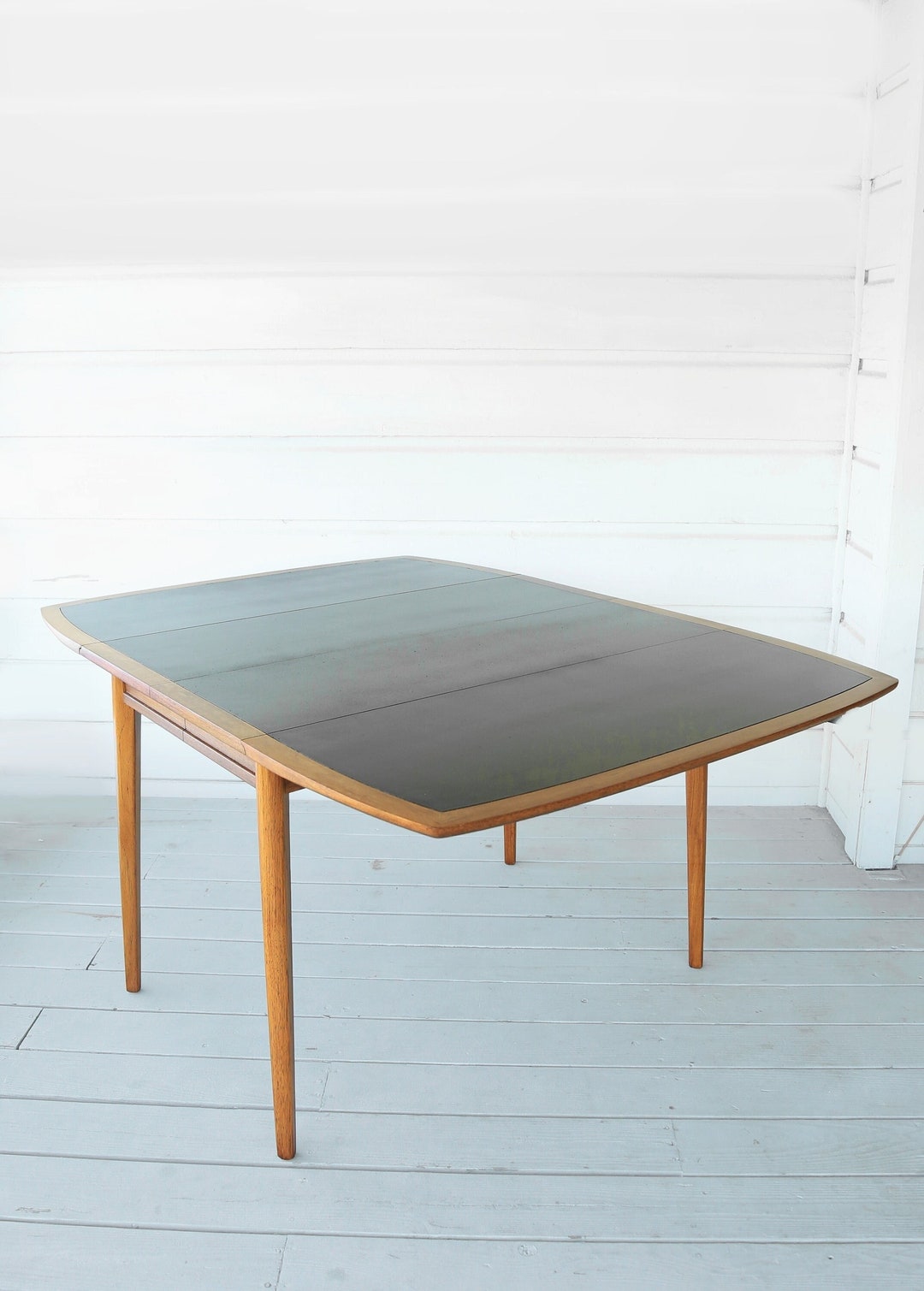 Vintage Mid Century Modern Meridian Drexel Black Walnut Dining Table - Etsy