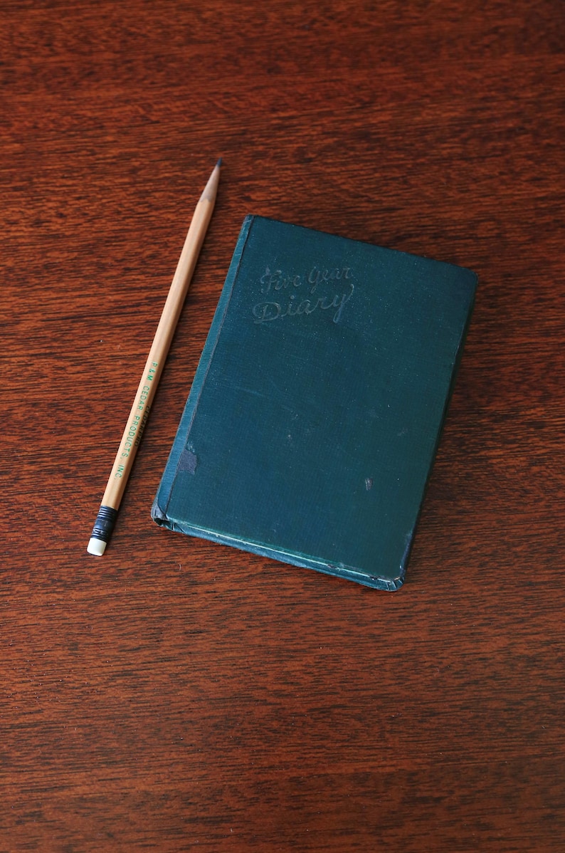 Antique Vintage 1930s the Five Year Diary | Personal Diary Book - Etsy