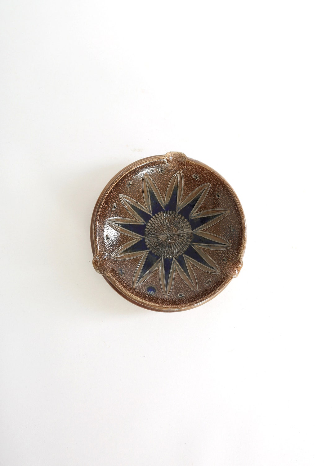 Vintage Mid Century Modern Greman Stonewear Ceramic Flower Ashtray - Etsy