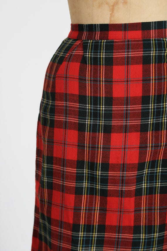 Vintage 40s Jantzen red wool high waist skirt - Gem