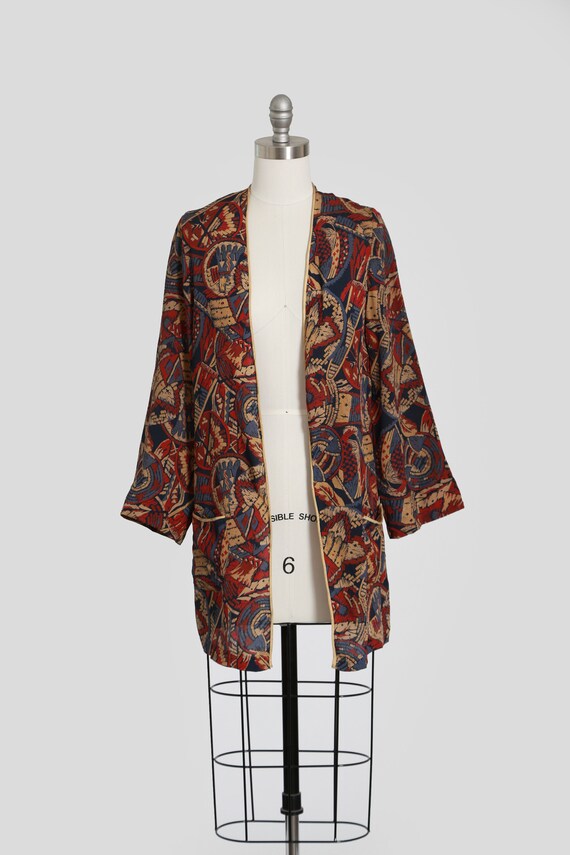 Antique Vintage 1920s silk jacket - Gem