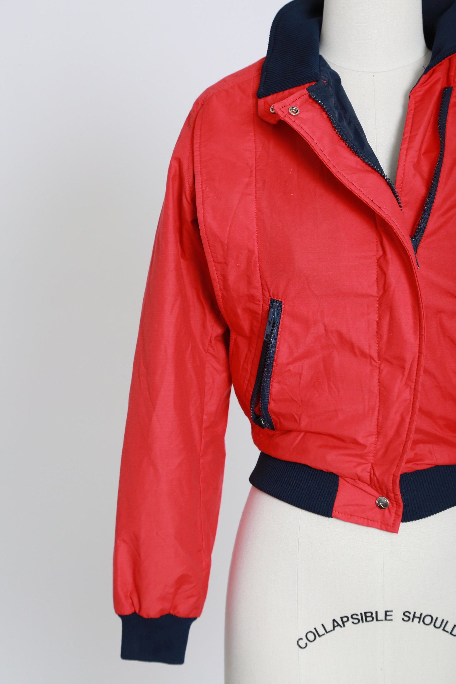 Roffe ski jacket Vintage 80s red Roffe skiwear youth womens | Etsy