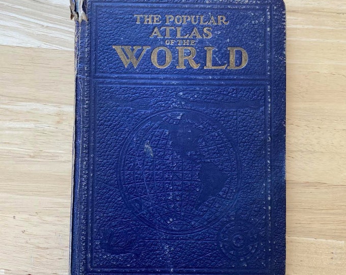 1936 the Popular Atlas World Atlas Book - Etsy