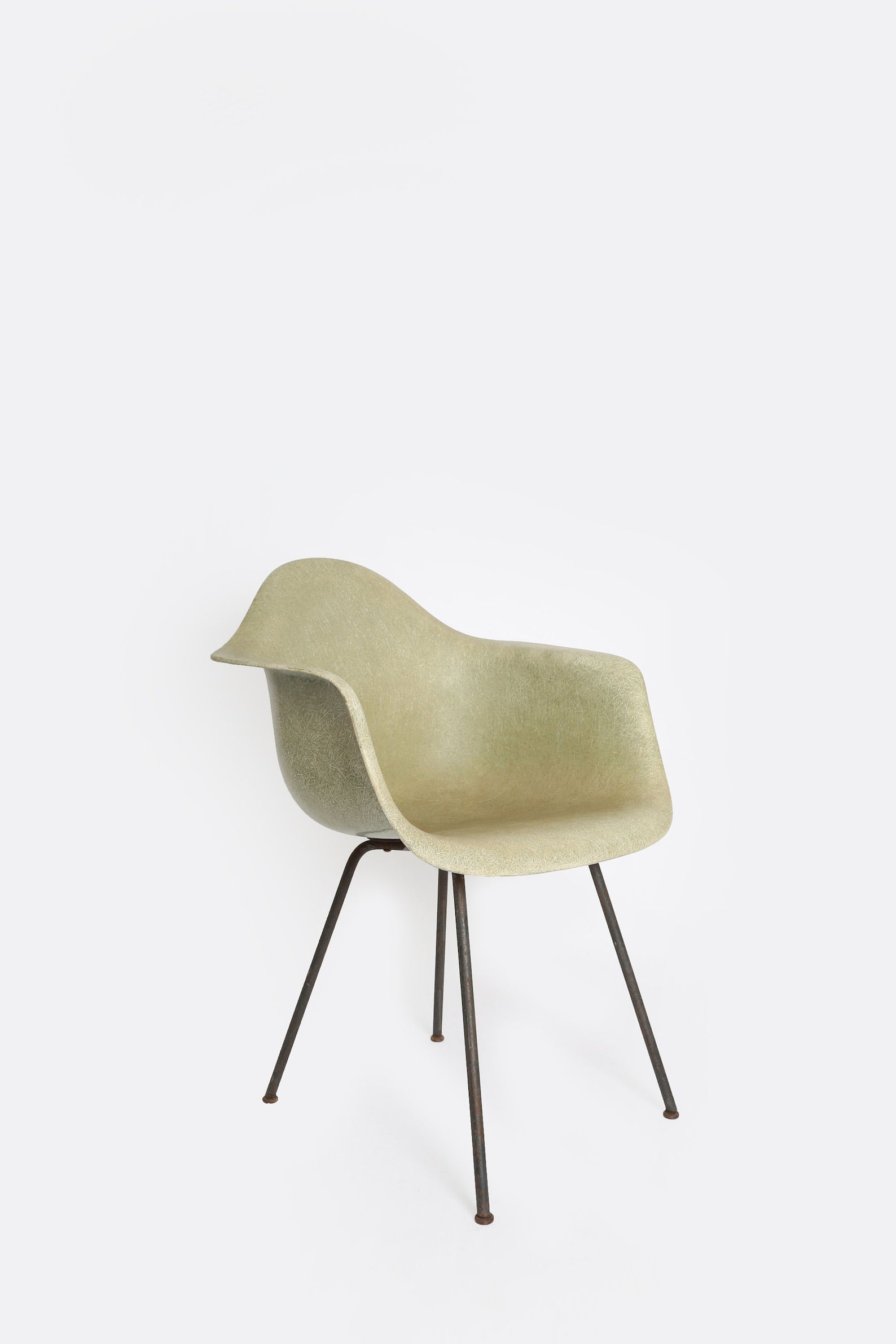 Eames DAX Chair Vintage 50s Mid Century Modern Eames greige Shell Chair ...