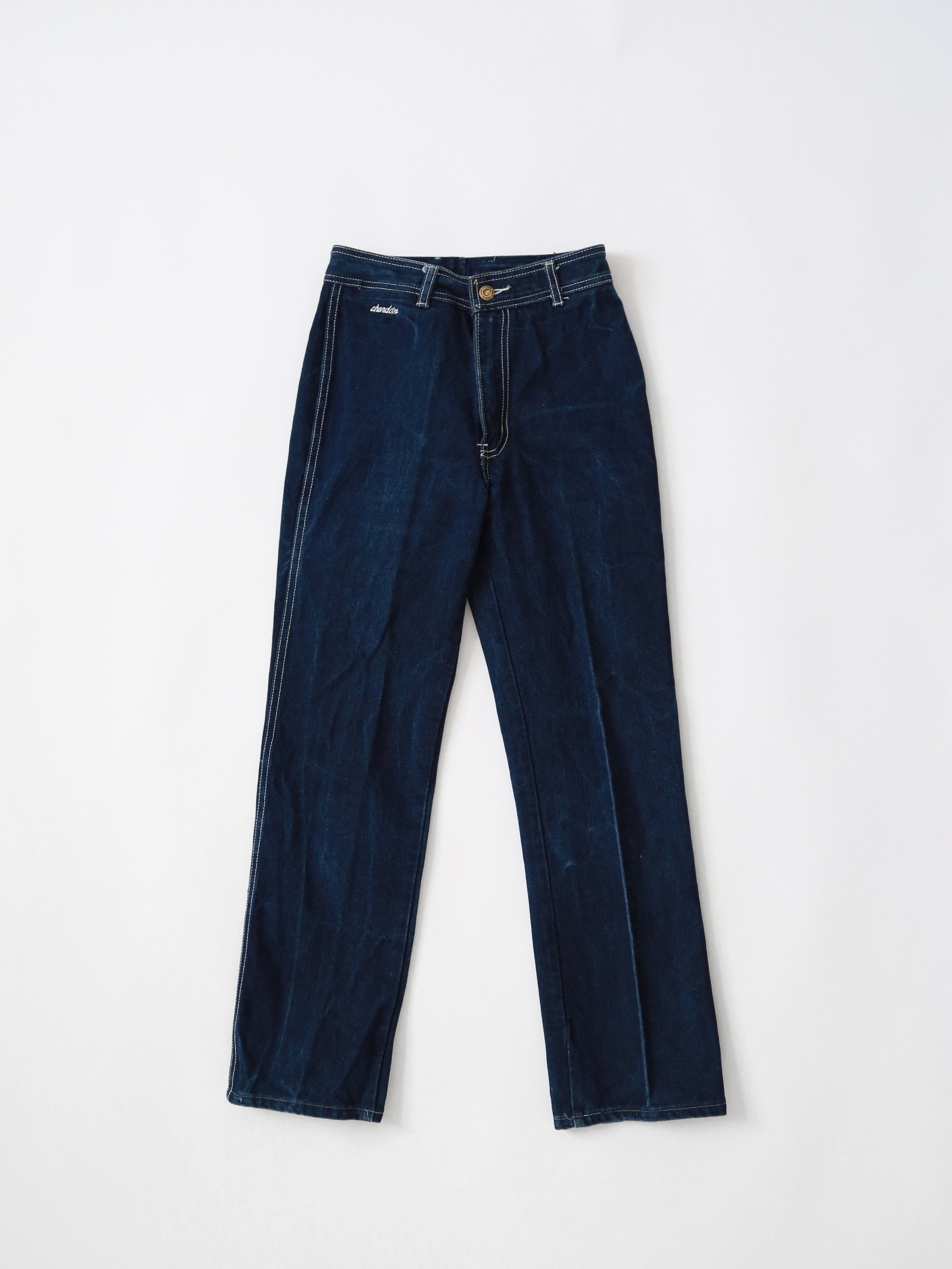 70s French Jeans | Vintage 70s Chardon French Jeans | Dark Indigo ...