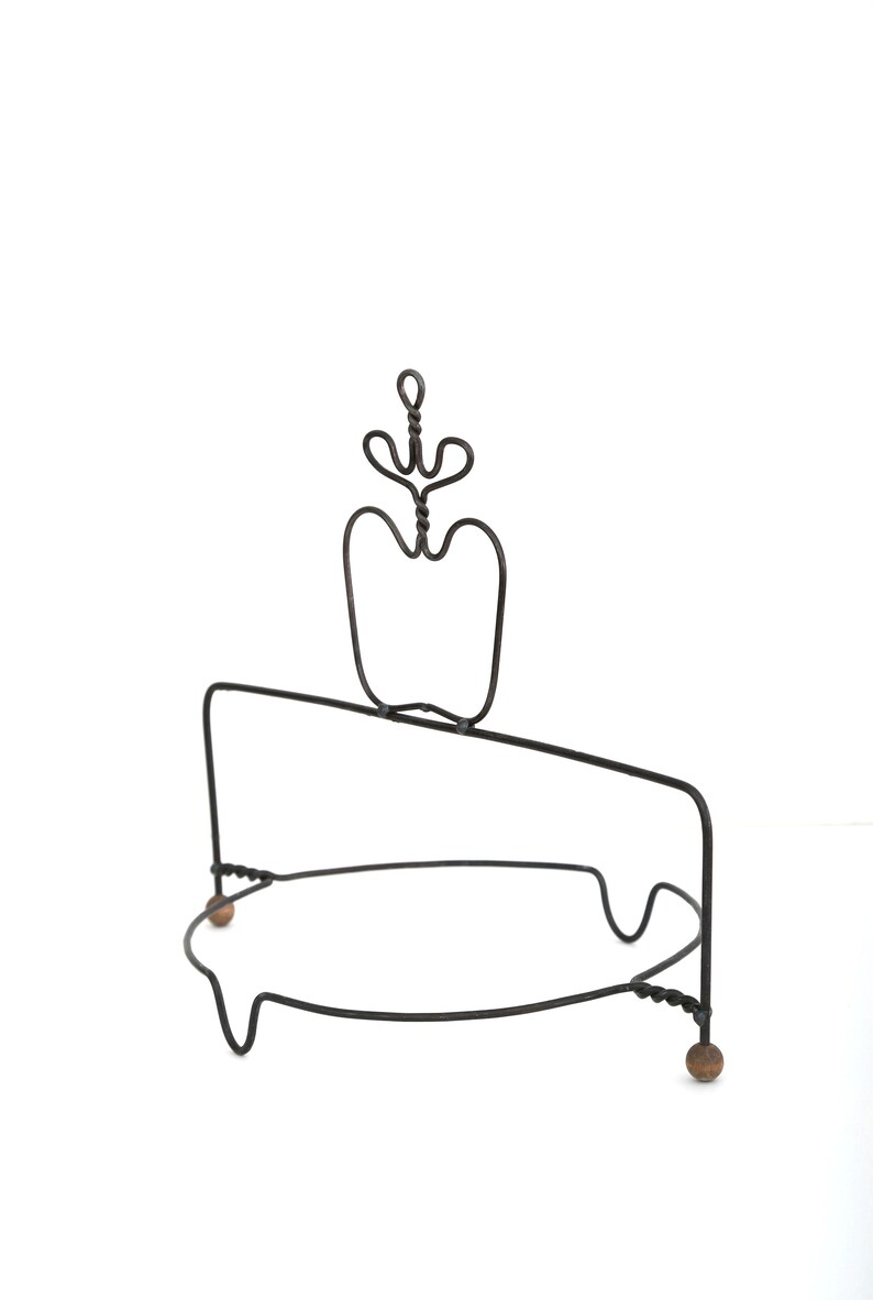 Vintage Apple Pie Wire Plate Stand - Etsy