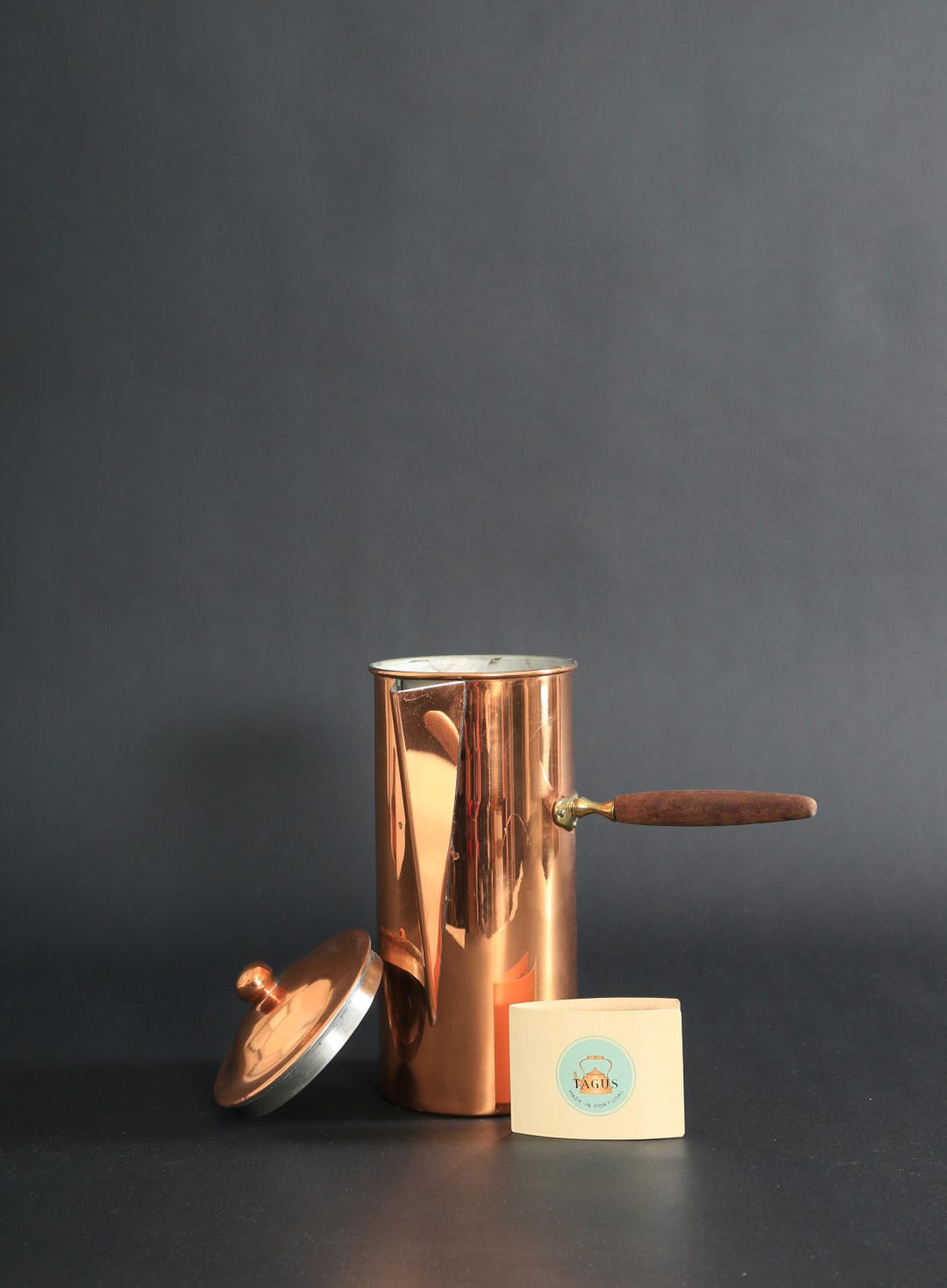 Vintage Taurus Portuguese Solid Copper Coffee Teapot | Deadstock Taurus ...