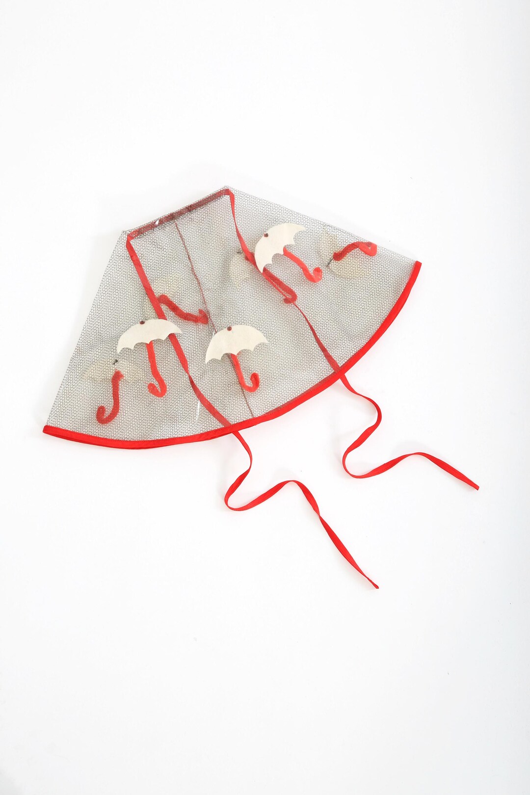 60s Umbrella Rain Bonnet Hat - Etsy