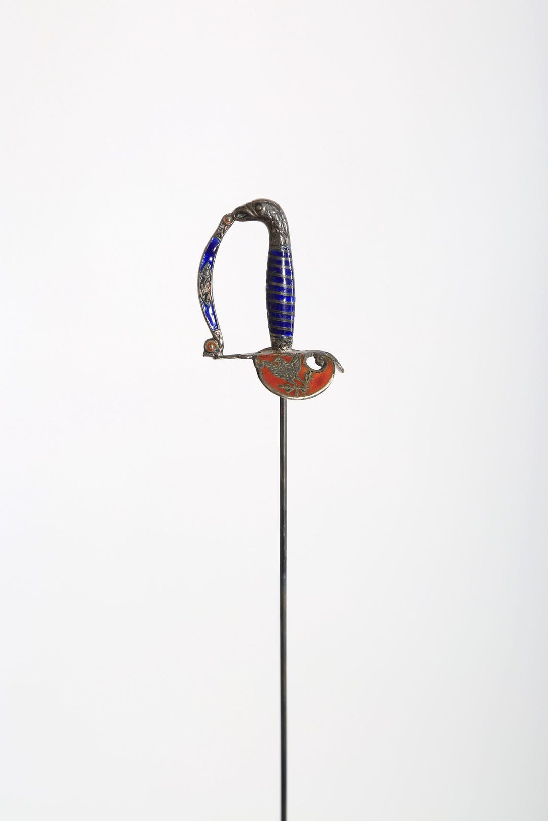 Antique Victorian Sterling Silver Enamel Sword Hat Pin - Etsy