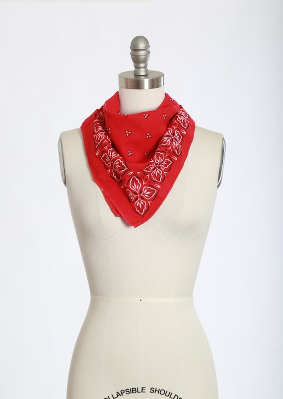 vintage red bandana washfast - Gem