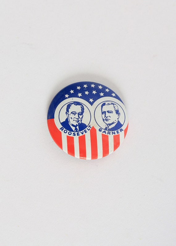 Roosevelt Garner REPRODUCTION Campaign Button 1968 Kl… - Gem